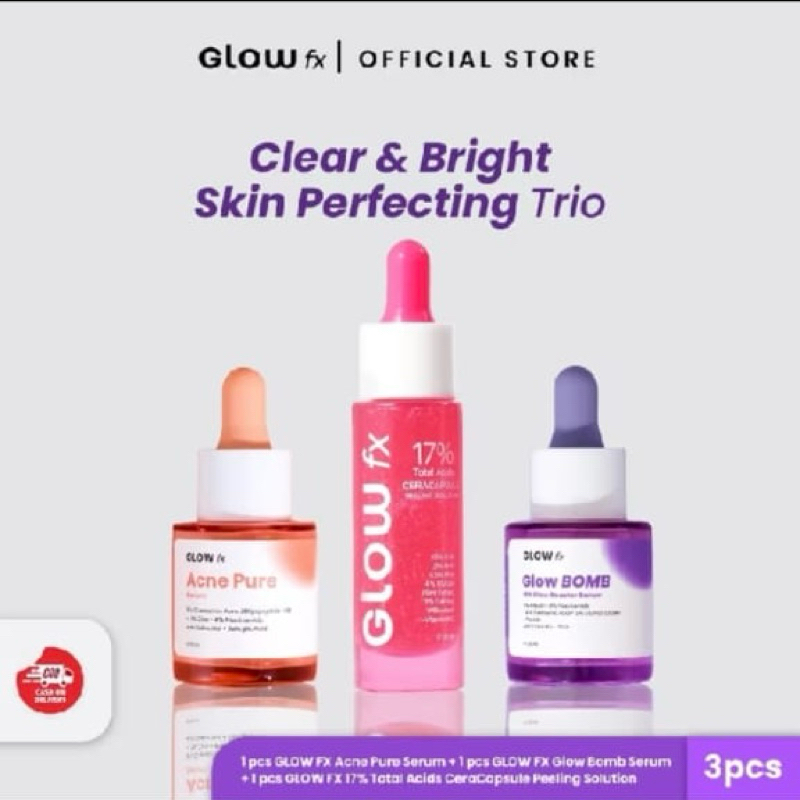 GLOW FX SERUM ACNE PURE & GLOW BOMB UNTUK MENCERAHKAN | Shopee Malaysia