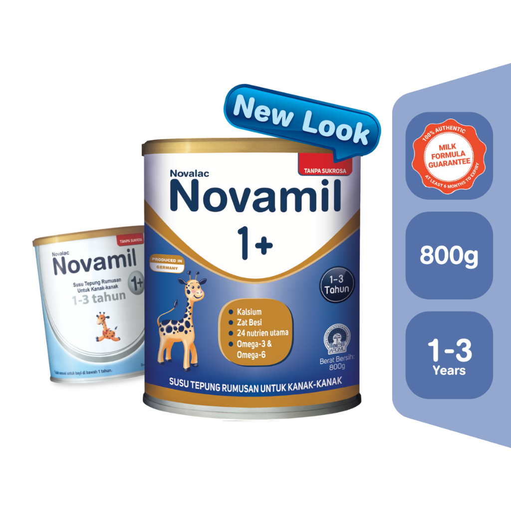 Novamil 1+ Growing Up Milk (1-3 Years) 800g | Shopee Malaysia
