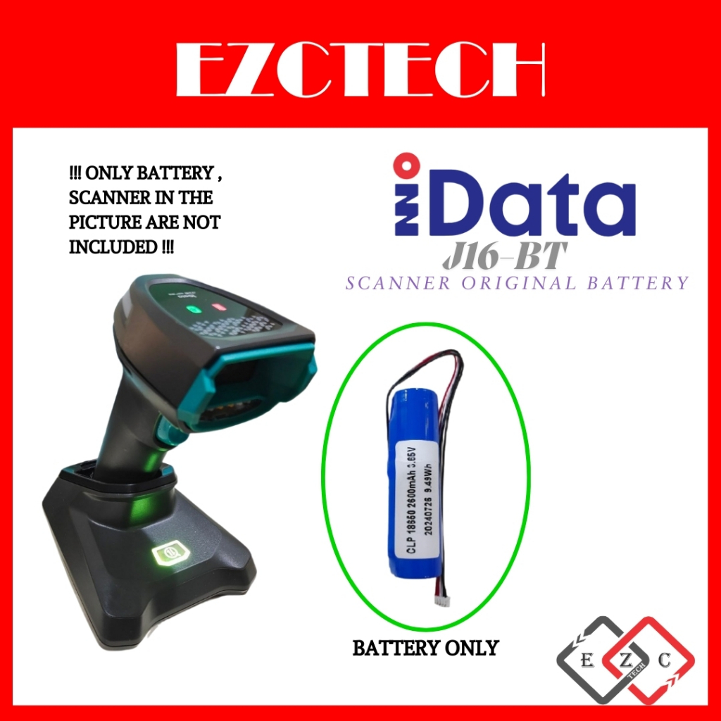 IDATA J16-BT WIRELESS BLUETOOTH SCANNER ORIGINAL BATTERY | Shopee Malaysia