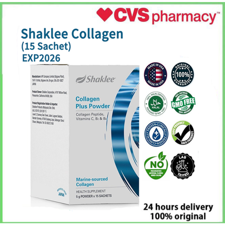 【CVS】Shaklee Collagen Plus Powder (5g * 15 Sachets) | Shopee Malaysia