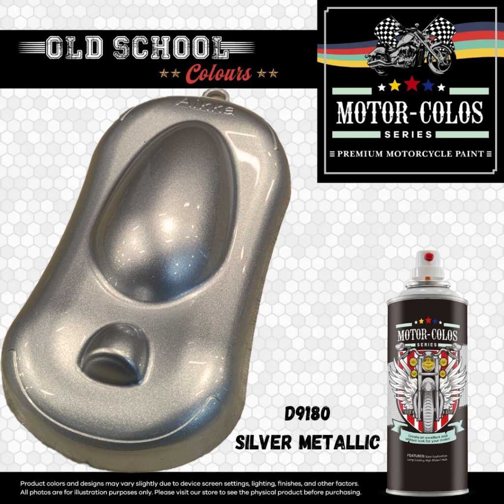 MOTOR-COLOS D9180 SILVER METALLIC METALLIC COLOUR AEROSOL SPRAY PAINT ...
