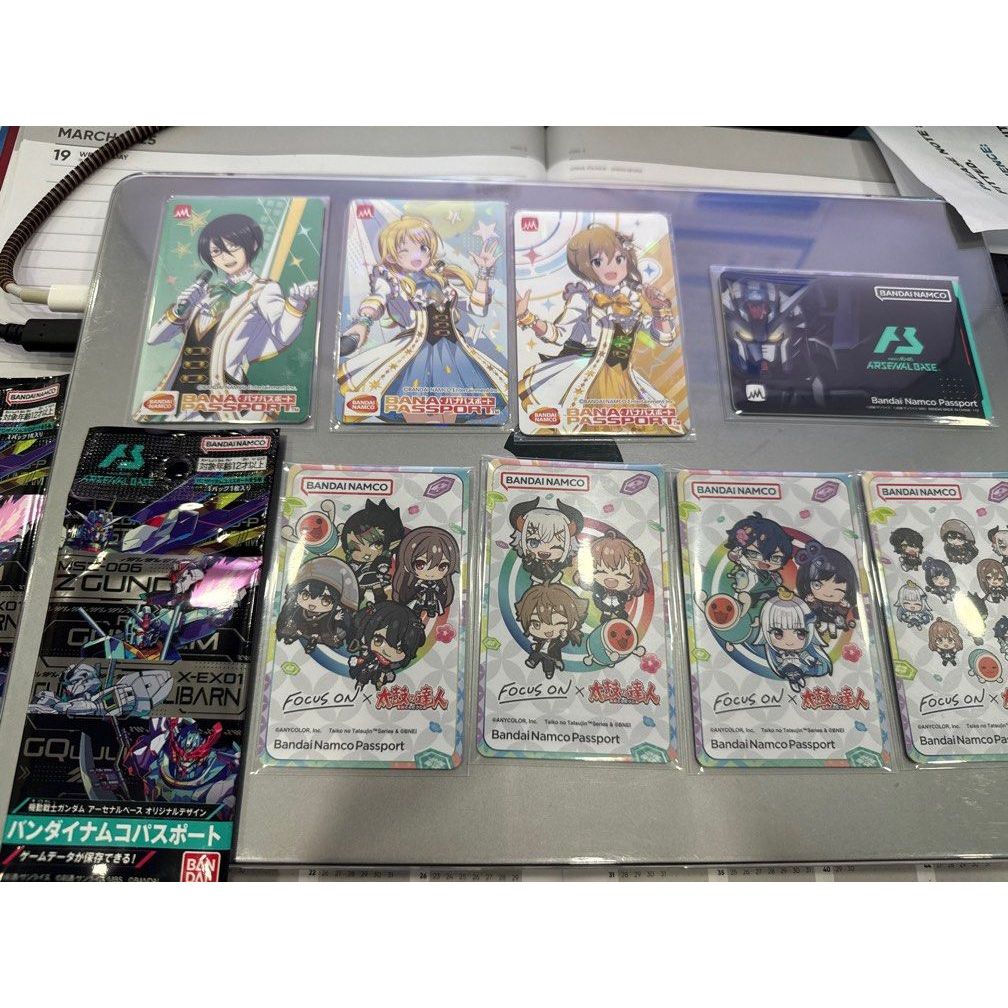 Limited Edition BANAPASSPORT Aime card THE IDOLM@STER Gundam Nijisanji ...