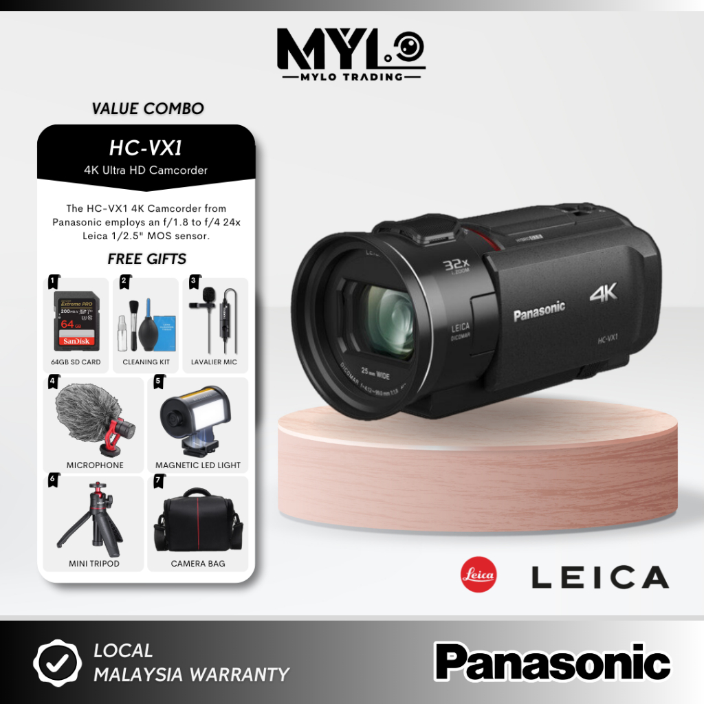 (READY STOCK) - Panasonic HC-VX1 / VXF1 / VX3 4K UHD Camcorder | 4K ...