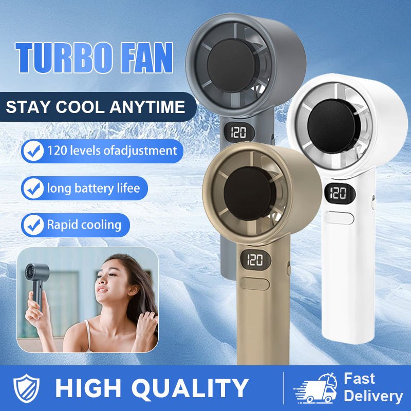 M11 Handheld Fan Portable Bladeless Mini Fan 120 Level Strong Wind mini ...