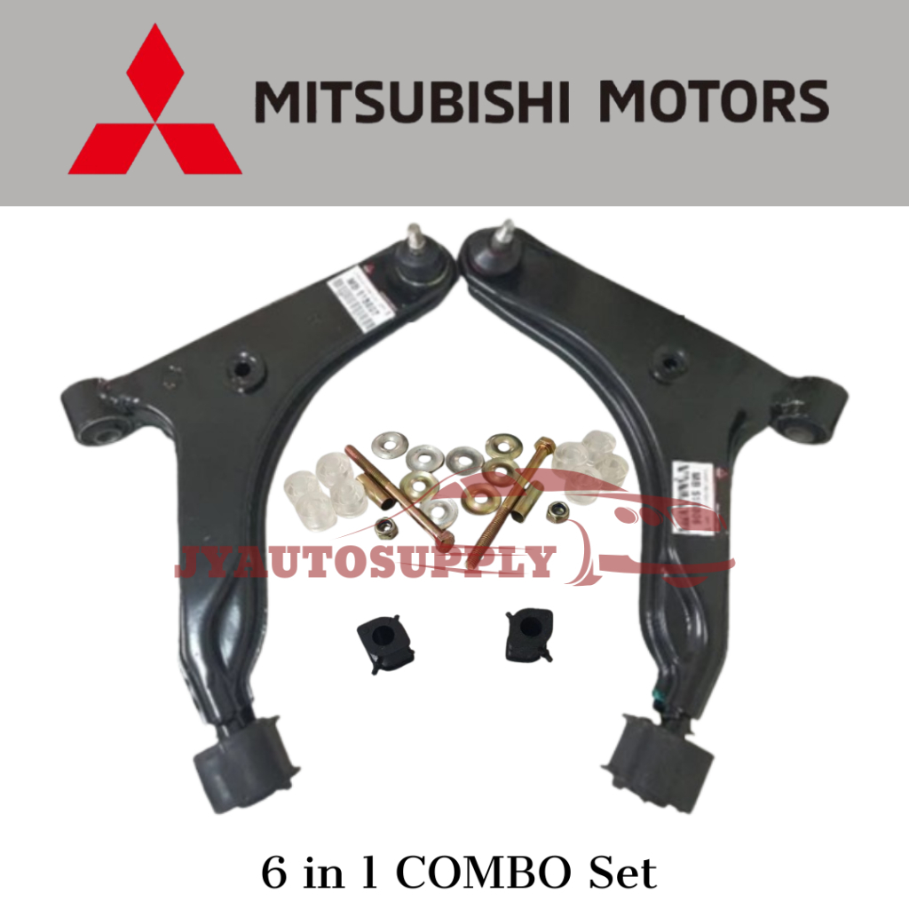 [6 IN 1 COMBO SET] Mitsubishi Front Lower Arm / Absorber Link ...
