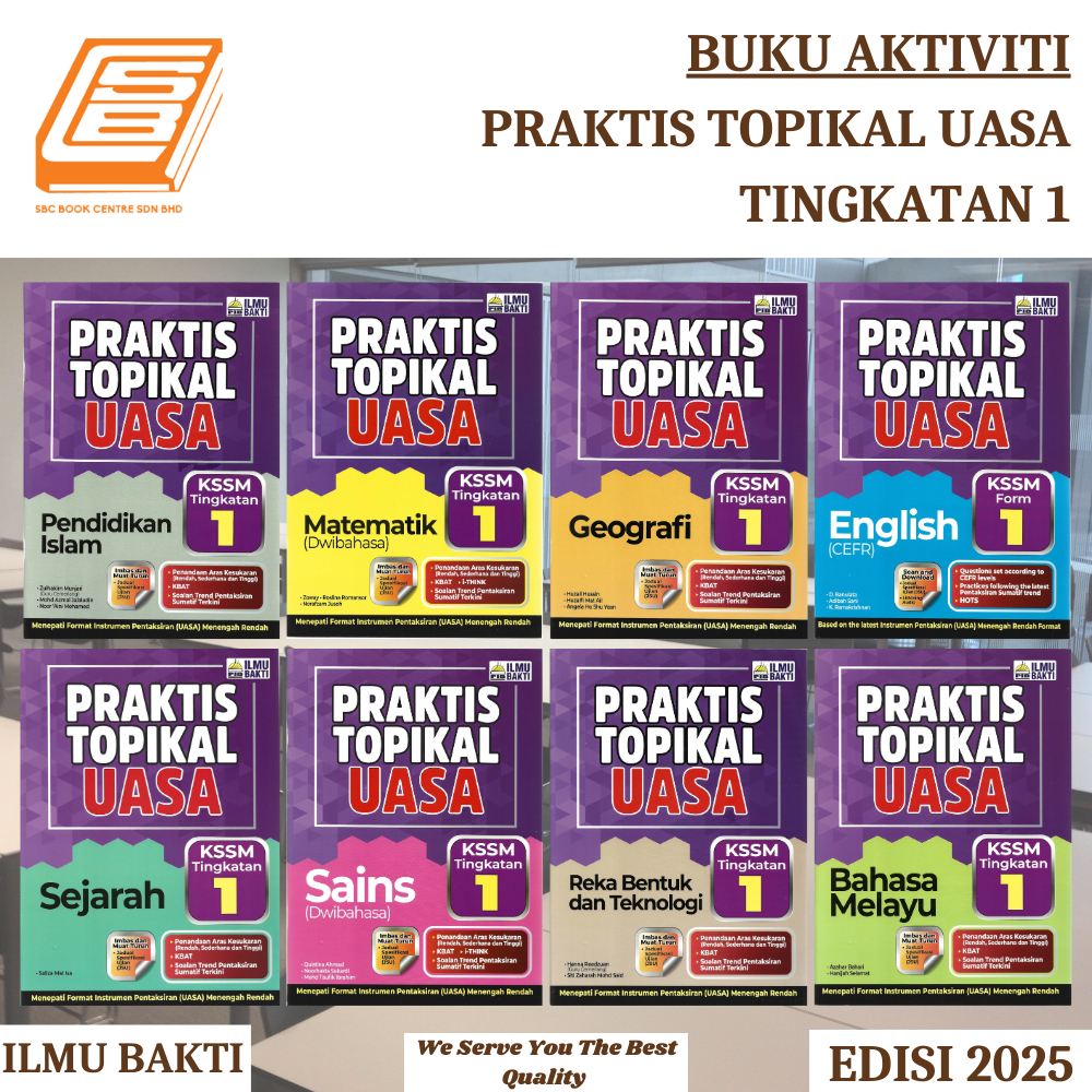 [SBCB] Buku Aktiviti : Praktis Topikal UASA Tingkatan 1 KSSM ( Ilmu Bakti ) | Shopee Malaysia
