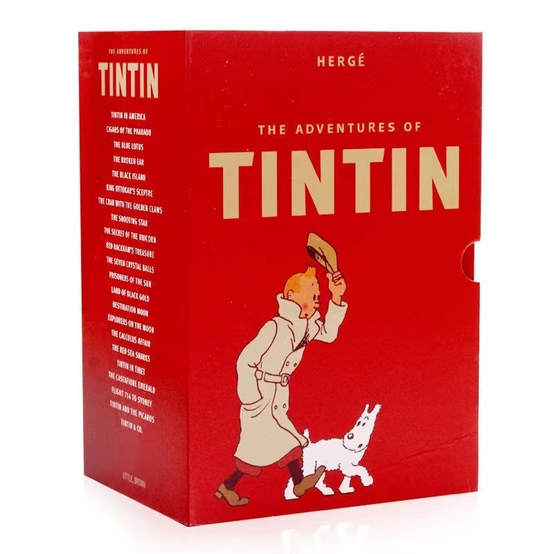 Tintin Collection The Adventures of Tintin (8 books) hardcover box set ...