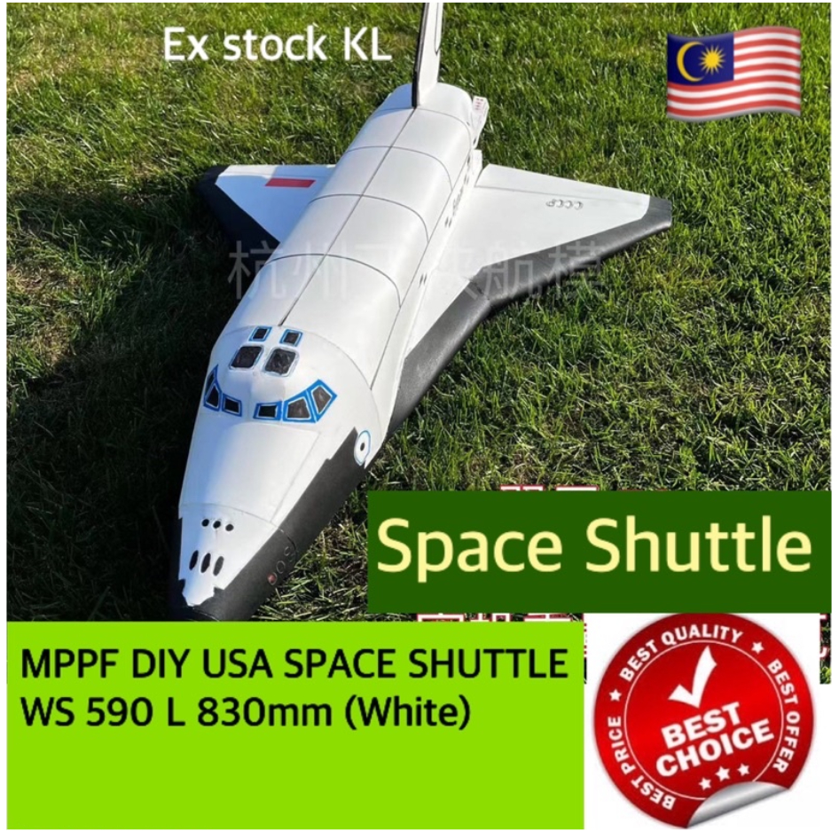 Space Shuttle RC DIY Spacecraft Plane (MPPF Crash Resistant -White) | Shopee Malaysia