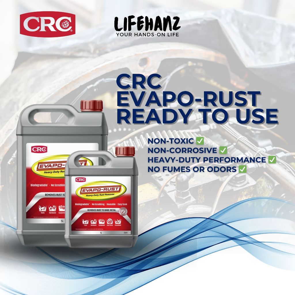 CRC Evapo-Rust | Non-Toxic Rust Remover | Reusable, No Scrubbing ...