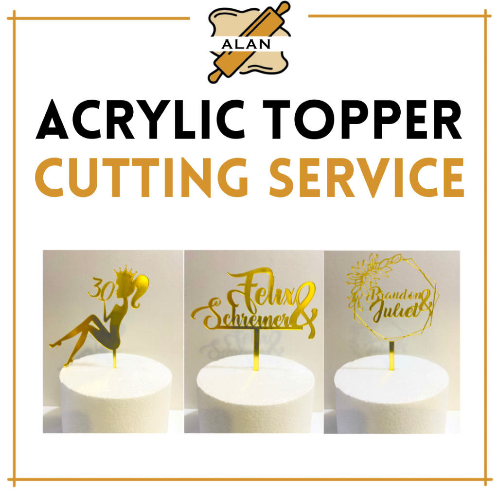 ACRYLIC PERSONALIZED CAKE TOPPER | KEK KAHWIN ENGAGEMENT CAKE / KEK ...