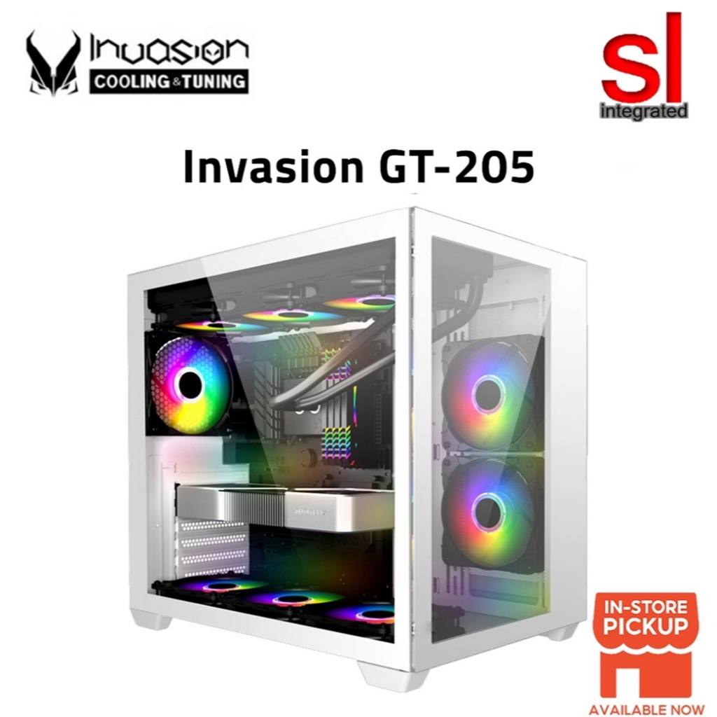 Invasion GT-205 ATX Mid-Tower Gaming Case With Aurora Fa | Shopee Malaysia