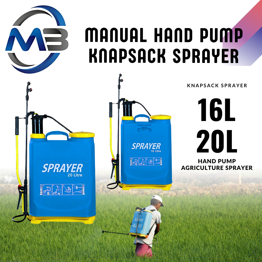 16L 20L Manual Hand Pump Agriculture Knapsack Sprayer Pump Penyembur ...