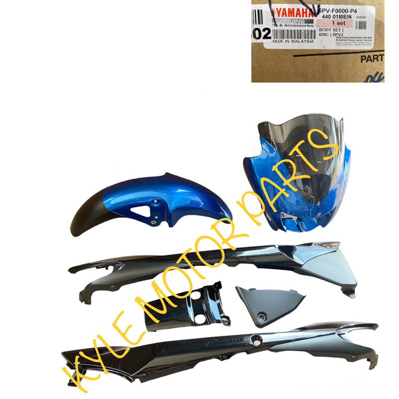 [100% ORIGINAL YAMAHA] 5PV RXZ CATALYZER 10 Body Cover Set Fuel Tank ...