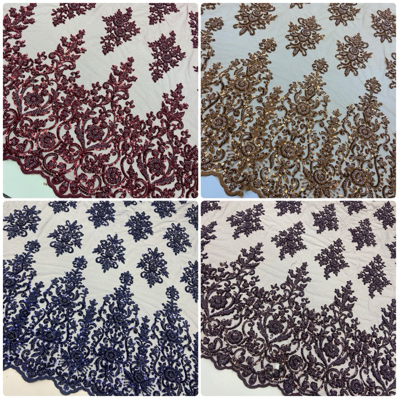 FULL BORDER LACE MEWAH TAPI MURAH SESUAI UNTUK BAJU PENGANTIN, TUNANG ...