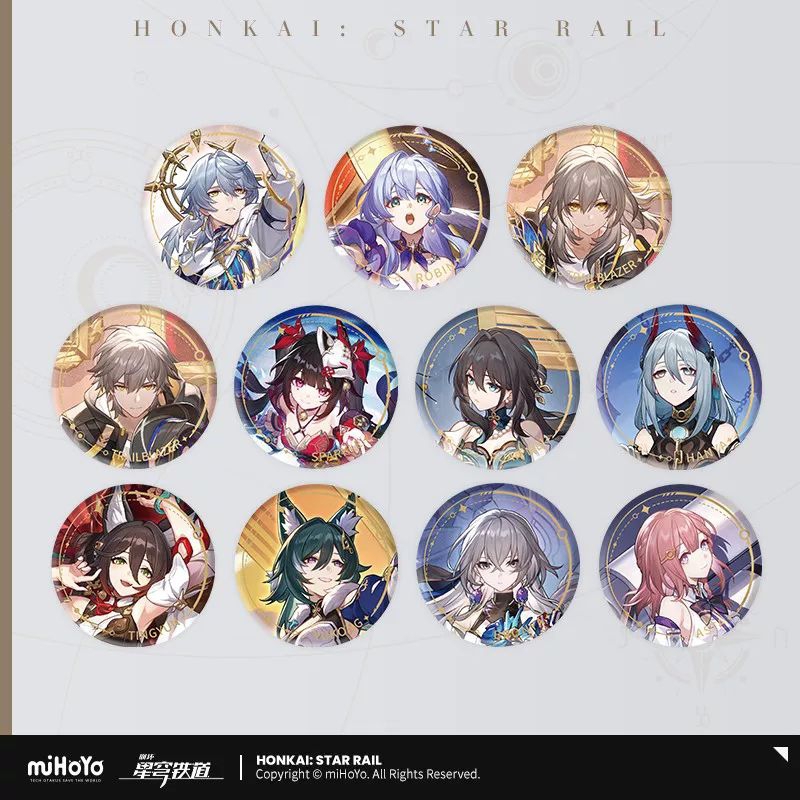 miHoYo Honkai Starail official merch Vertical painting series tinplate ...