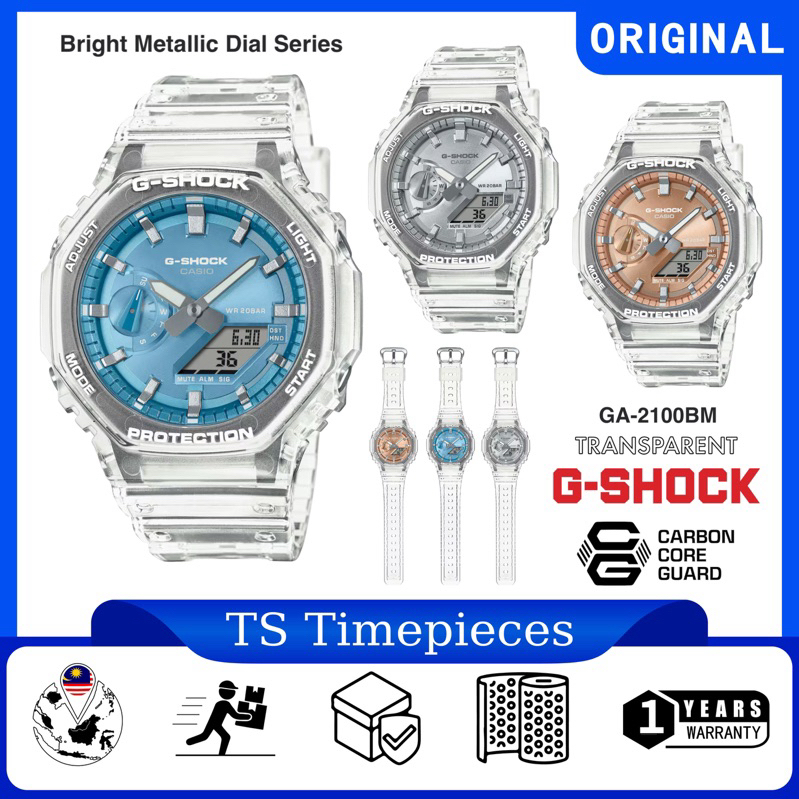G SHOCK TMJ GA-2100 Bright Metallic Dial Series GA-2100BM-7A2 / GA ...