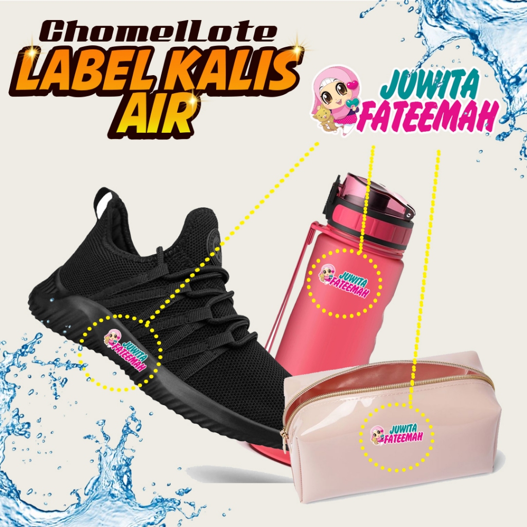 ChomelLote Sticker UV DTF - Sesuai untuk Botol Air, Botol Susu, Kasut ...
