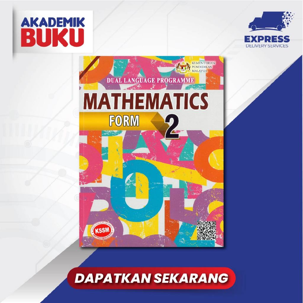 Akademik Buku Rimbunan Ilmu Text Book DLP Mathematics Form 2 ...