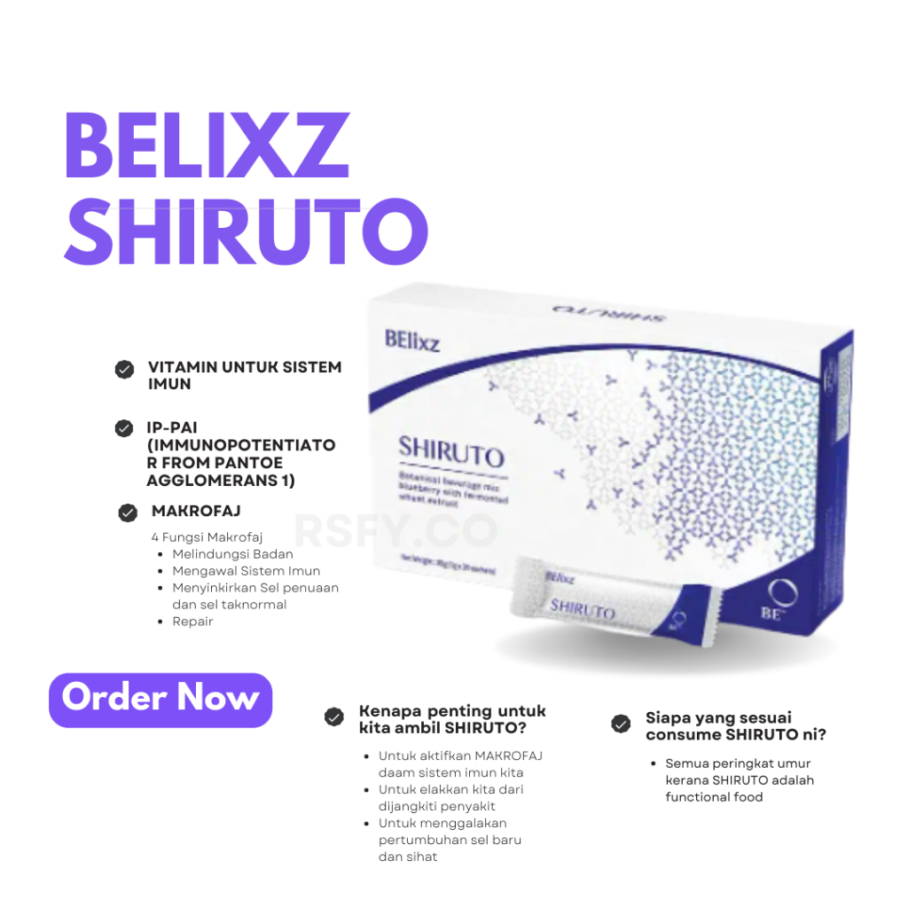 [Original HQ] SHIRUTO Belixz (30 sachet) | Shopee Malaysia