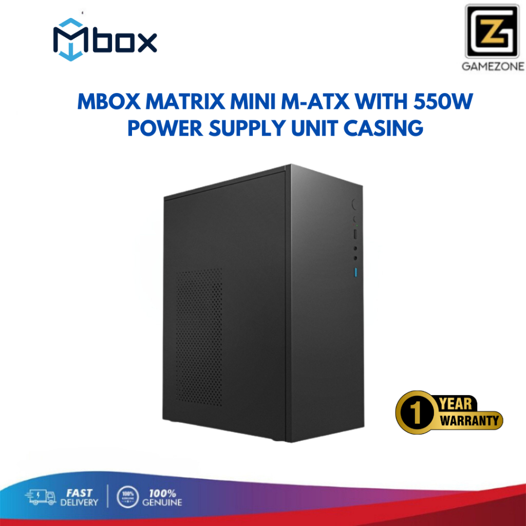 MBOX MATRIX Mini M-ATX & ITX FULL STEEL BODY PC CASING WITH STANDARD ...
