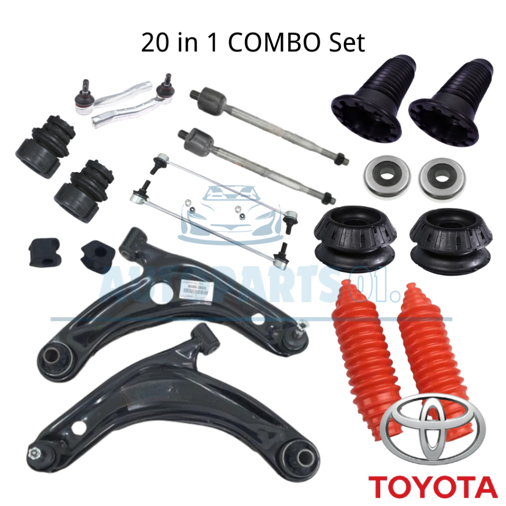 [20 IN 1 COMBO] Front Lower Arm Abs Mounting Tie Rod End Rack End Abs ...