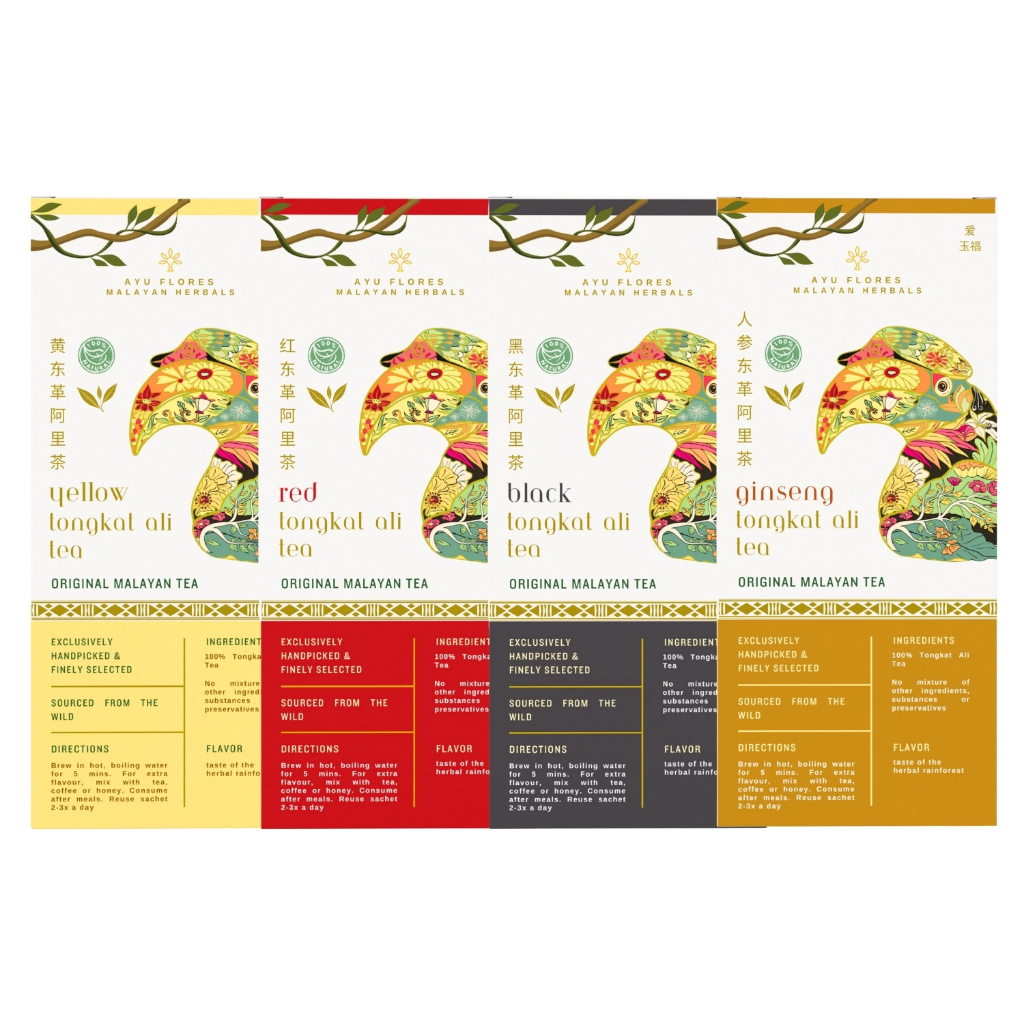 Ayu Flores 4 Types Tongkat Ali Tea Box Promo (Per Box 30 Sachets ...