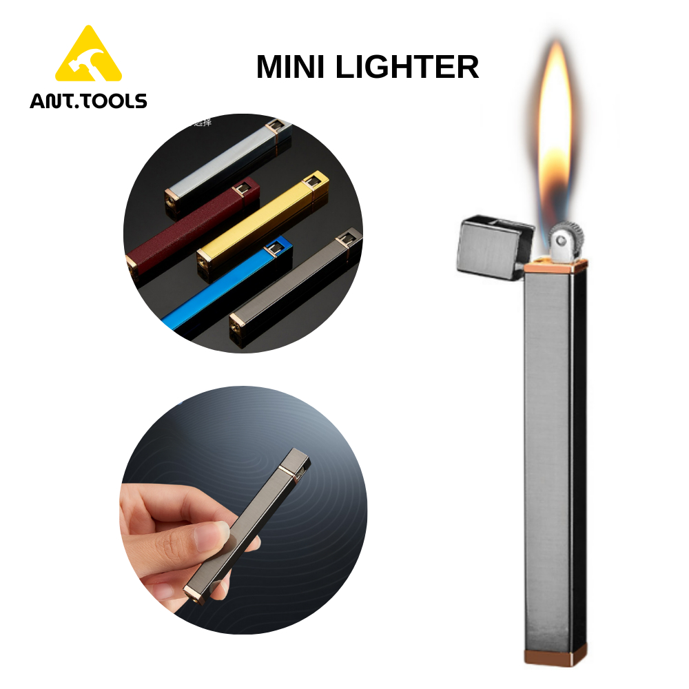 Mini Gas Lighter flame lighter metal simple creative ladies lighter ...
