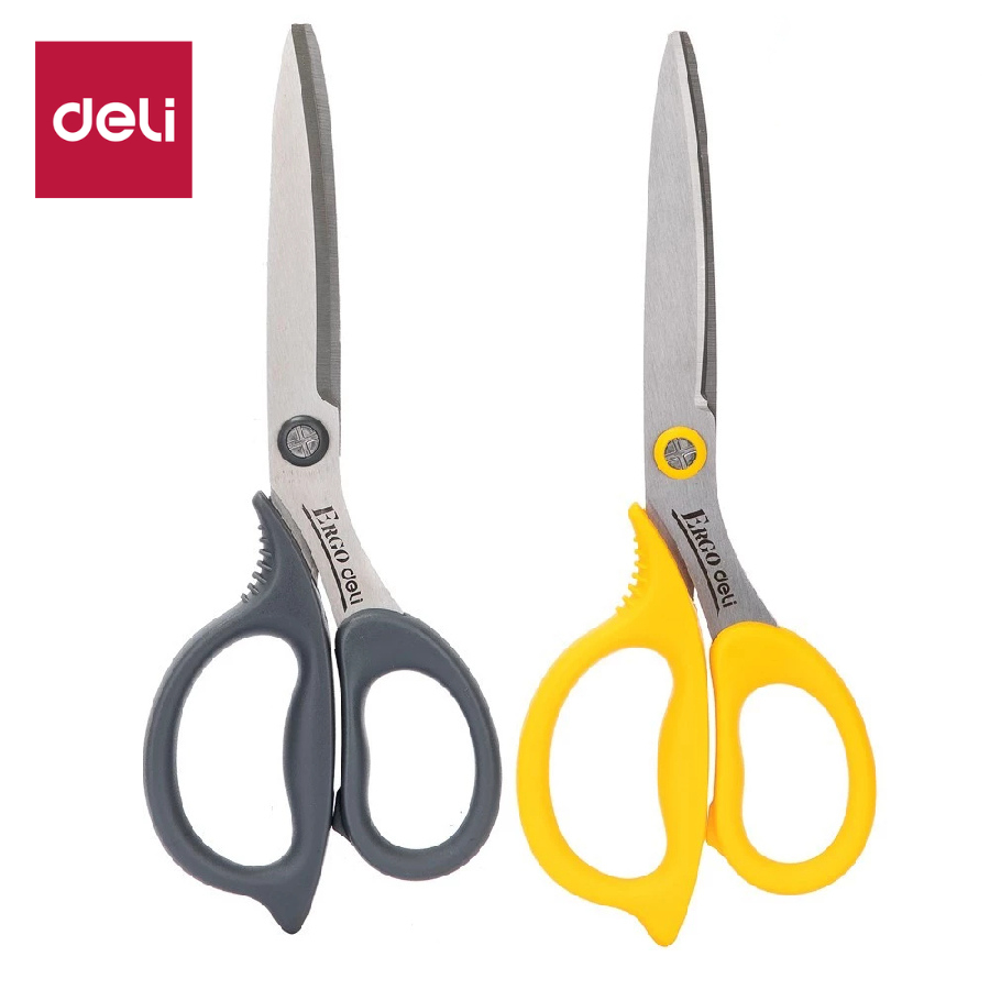 DELI 210mm Premium Scissors ️ (Per PC) – Yellow & Black | Effortless ...