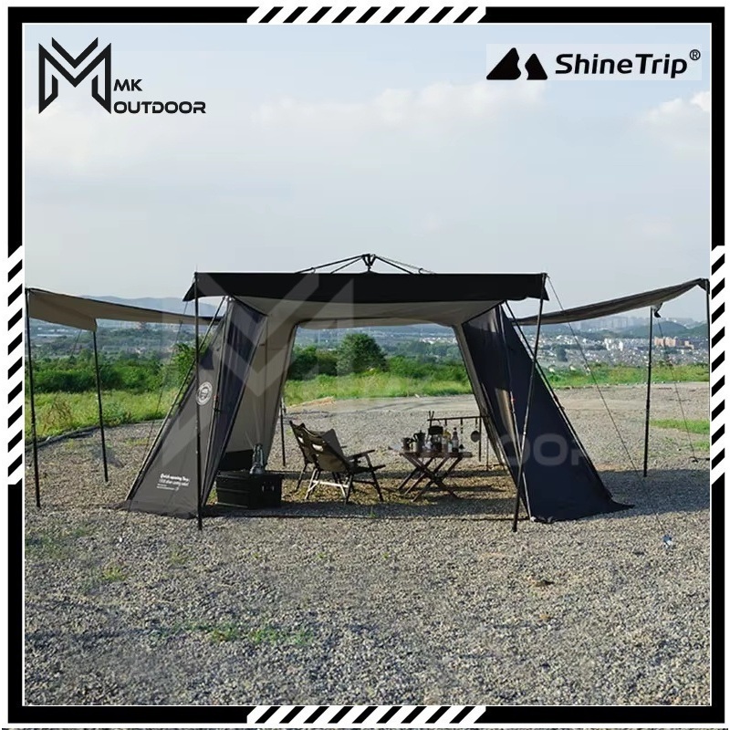 ShineTrip Auto Dome Canopy Series Silver Coated Canopy Oversized Quick ...