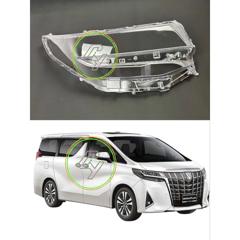 TOYOTA ALPHARD 2018-2021 AGH30 HEADLIGHT COVER/HEADLAMP COVER HEADLIGHT ...