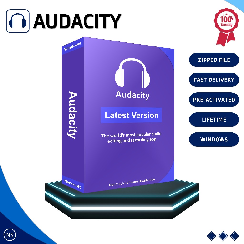 Audacity | Licensed | Latest Version | Shopee Malaysia