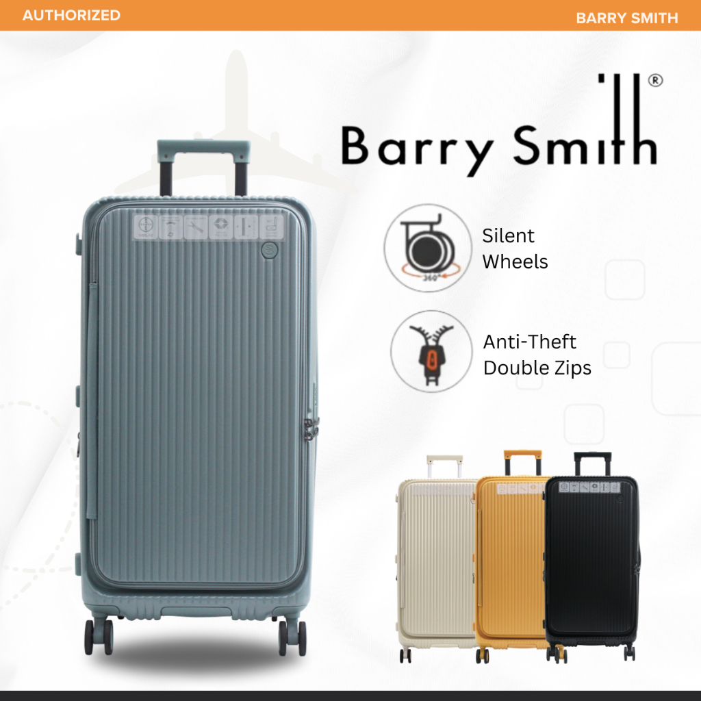 BARRY SMITH Hardcase Luggage 19”/26”/28” – Expandable Double Zip ...