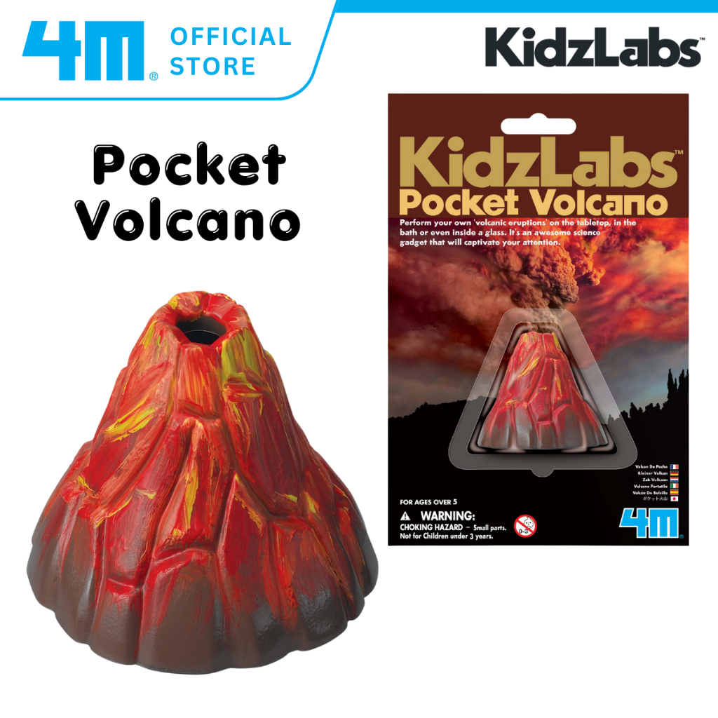 4M Mini KidzLabs / Pocket Volcano - STEAM Education Toys | Shopee Malaysia