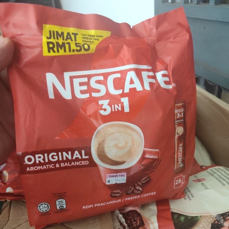 NESCAFE 3 in 1 Blend Brew Original 25x18g (EXP 10/2025) | Shopee Malaysia