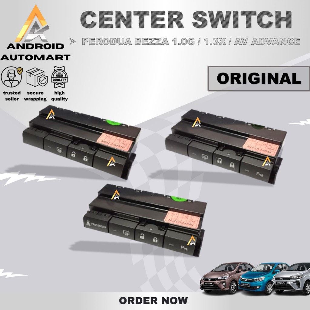 ORIGINAL Perodua Bezza 1.0g, 1.3x, Av Advance Center Switch Heater ...