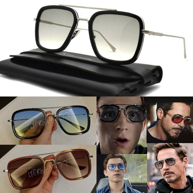 TONY STARK iron man spec mata COLOR Viral tone uv400 besi | Shopee Malaysia