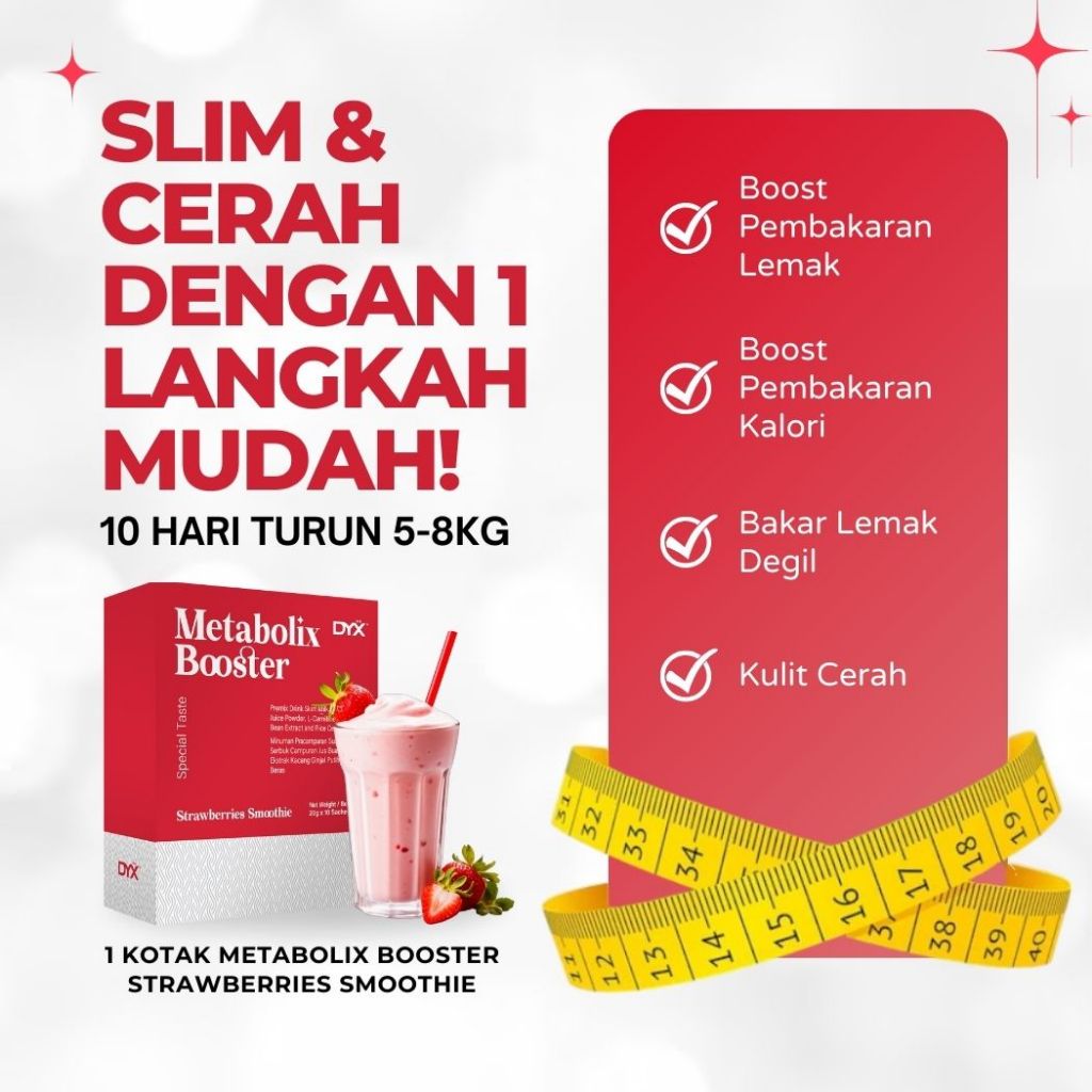 DYX Metabolic Booster Max Strawberry Smoothies 1 Pack ONLY | Shopee ...
