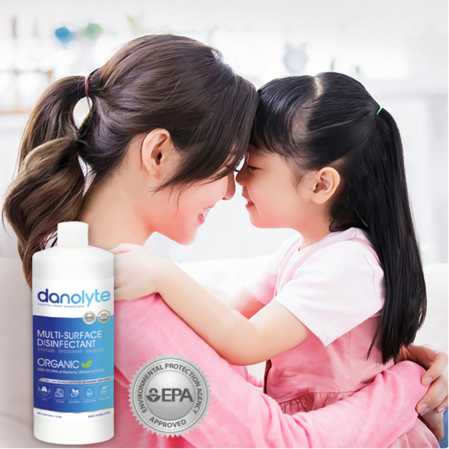 Danolyte Disinfectant & Cleaner (1L) – Kills COVID-19, 100% Organic, Alcohol-Free, Baby & Pet ...