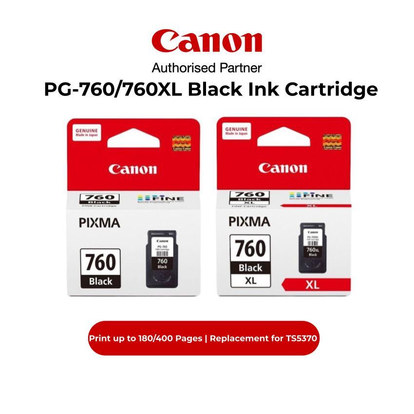 CANON PG-760 PG-760XL Black Ink Cartridge - Cetak halaman sehingga 400 ...