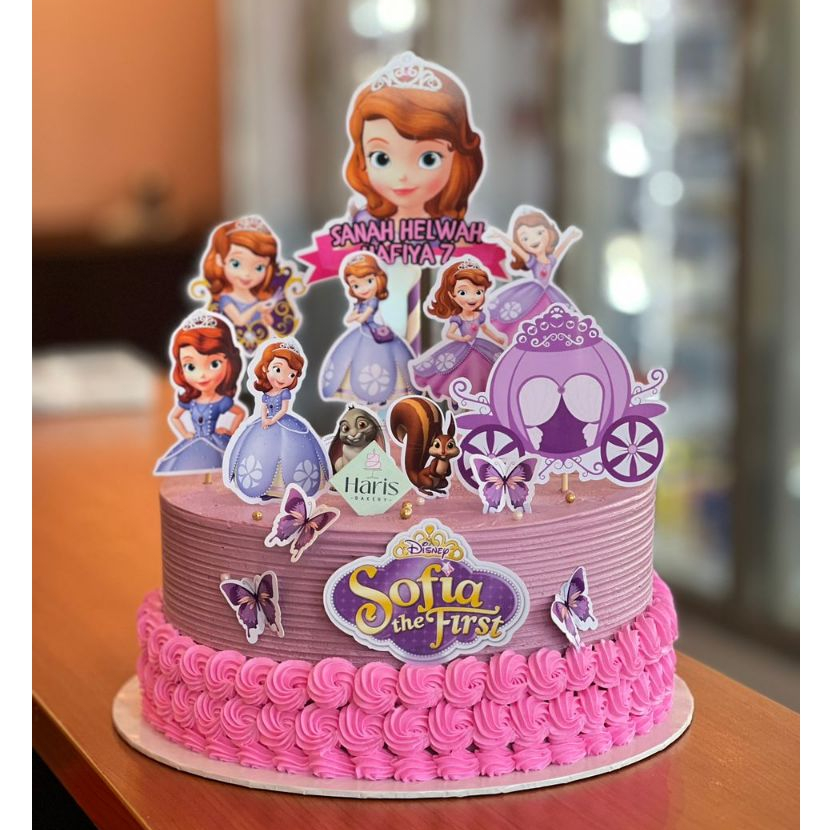 Sofia The First Theme Cake Topper 230gsm Paper Cute Design | Shopee ...