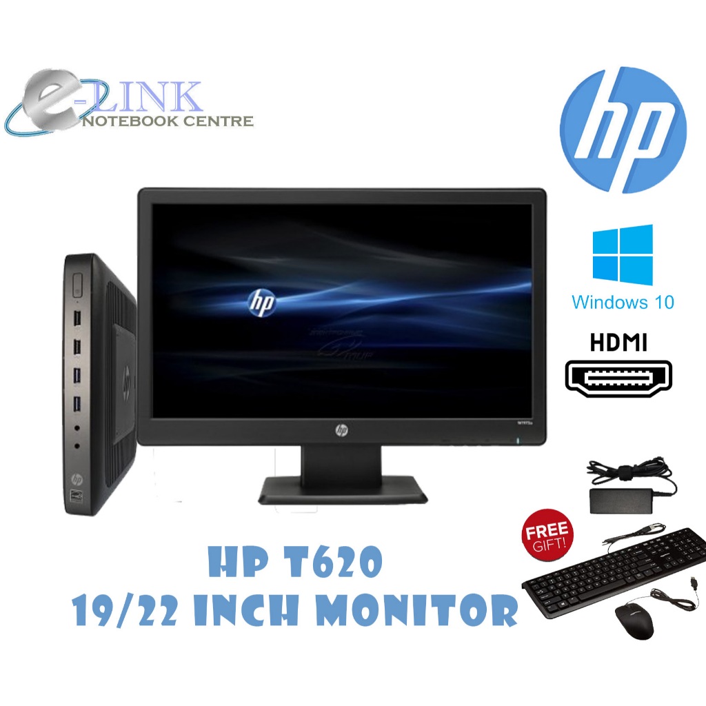 ( Termurah HP MINI PC Gaming Set Window 10 ) HP T620 THIN/ AMD /4 - 16 ...