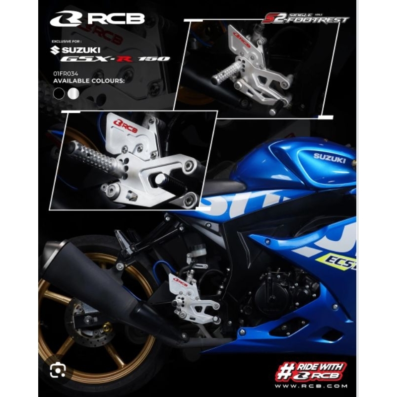RCB RacingBoy Suzuki GSXR 150 S2 Racing Single Footrest GSX150R ...