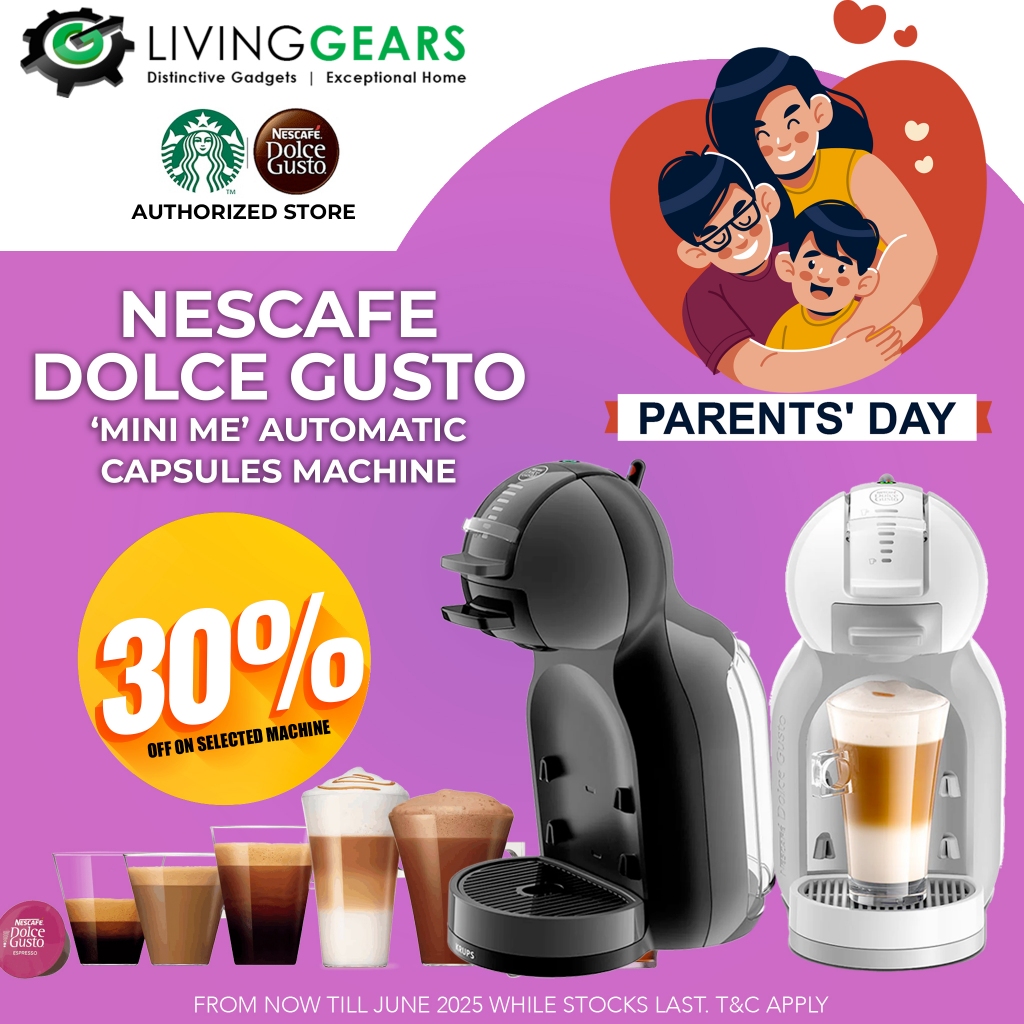 NESCAFE Dolce Gusto Mini Me Automatic Capsule Coffee Machine (Black ...