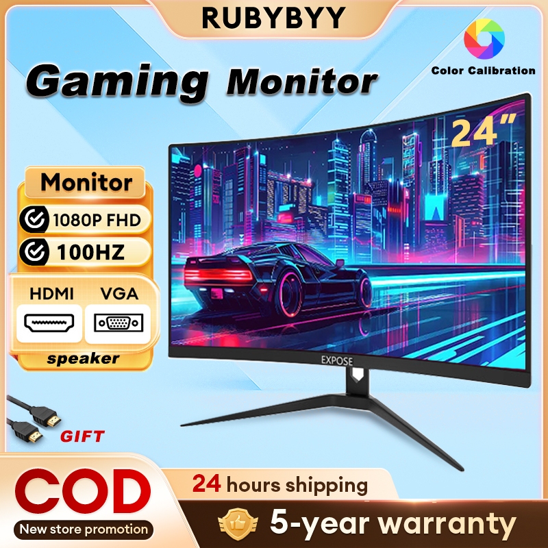 Monitor PC 24 Inch 100Hz Monitor IPS 1080P Gaming Monitor 27 Inch ...