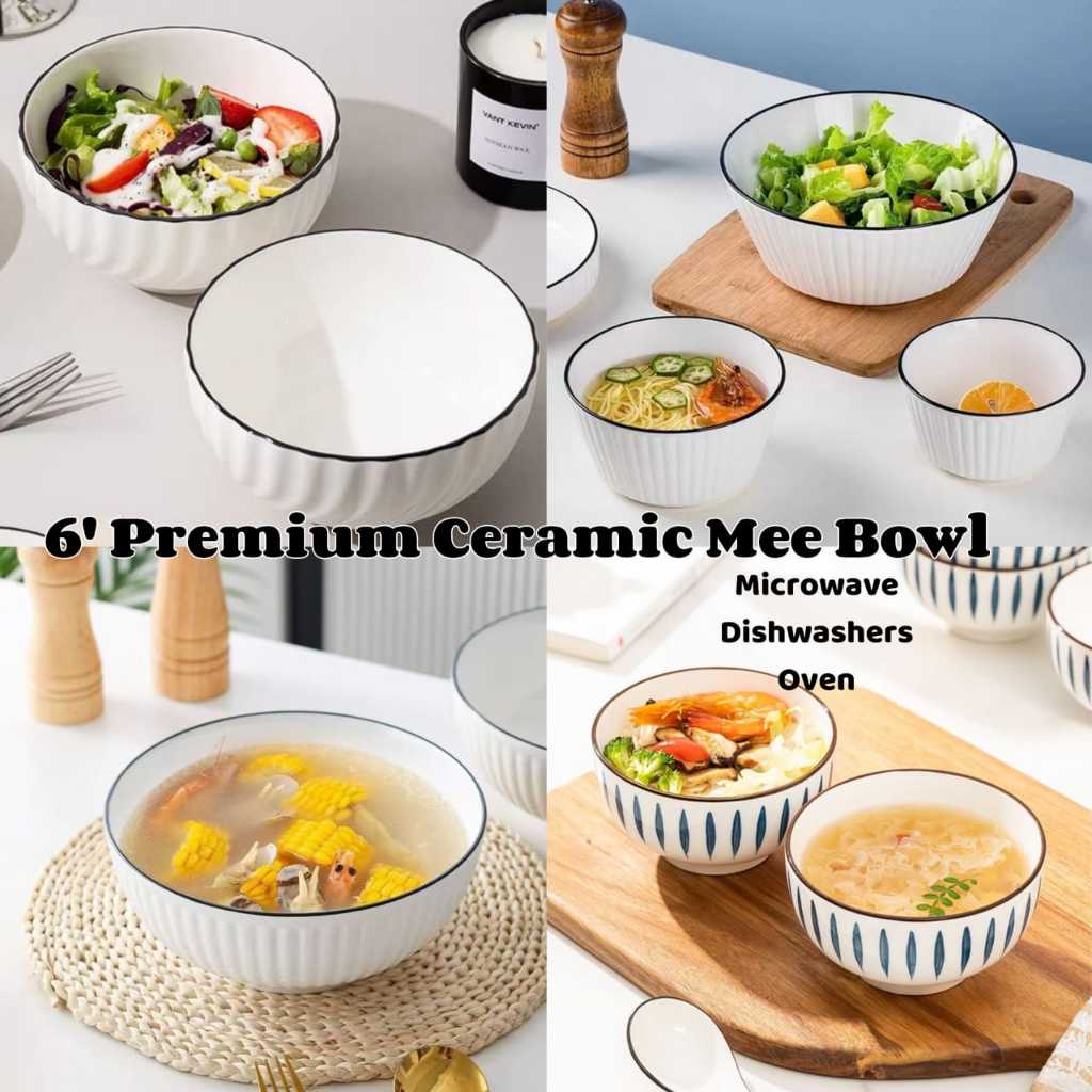 Mangkuk Sup/Bowl Set/Ceramic Bowl/Set Mangkuk /Set Pinggan Mangkuk/Soup ...
