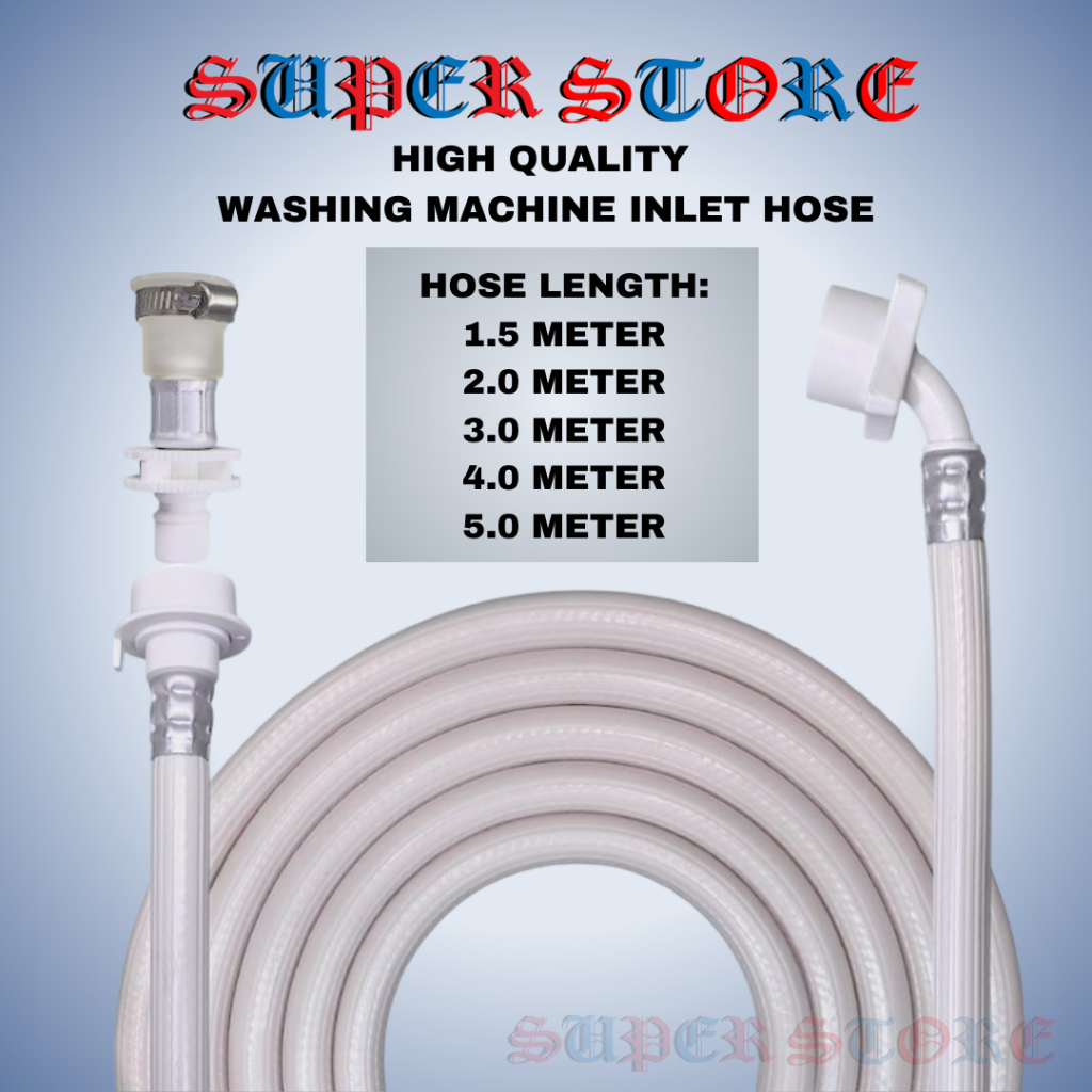 Washing Machine Inlet Hose Paip Masuk Air Mesin Basuh (1.5 Meter/2 ...
