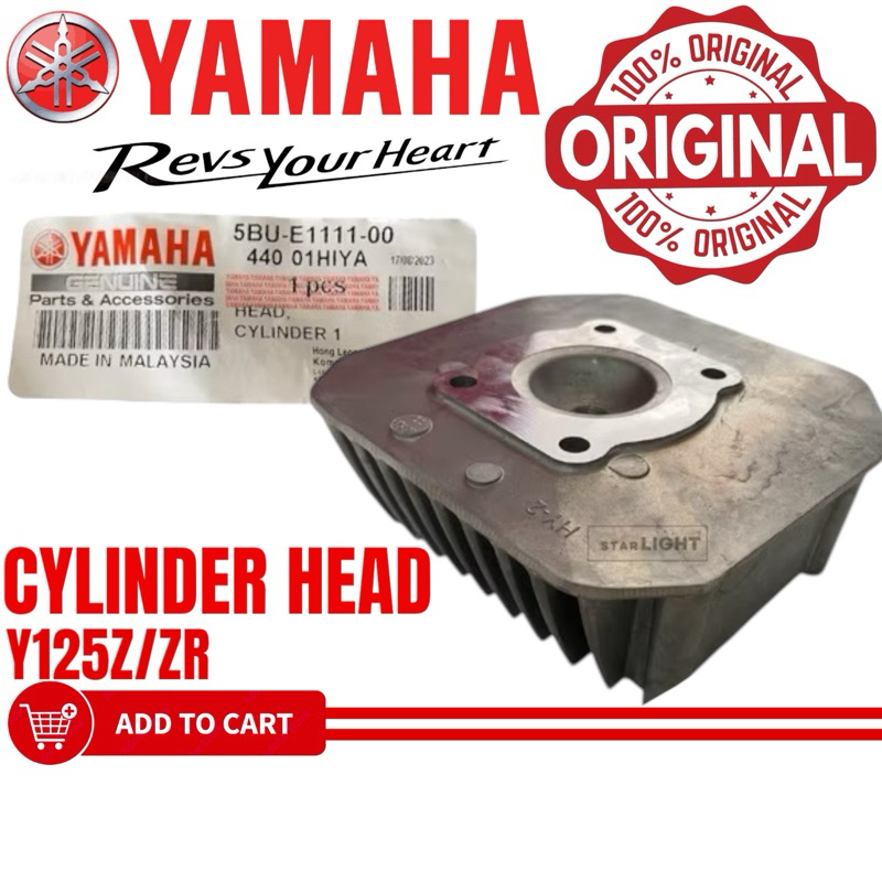 YAMAHA 125 125Z 125ZR Y125 Y125Z Y125ZR (5BU) ORIGINAL HLY A CLASS CYLINDER HEAD ASSY BLOCK HEAD ...