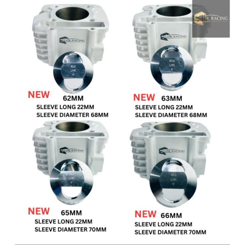 LHK RACING CERAMIC BLOCK SRL115 FI LAGENDA FI 2 VALVE RACING BLOCK ...