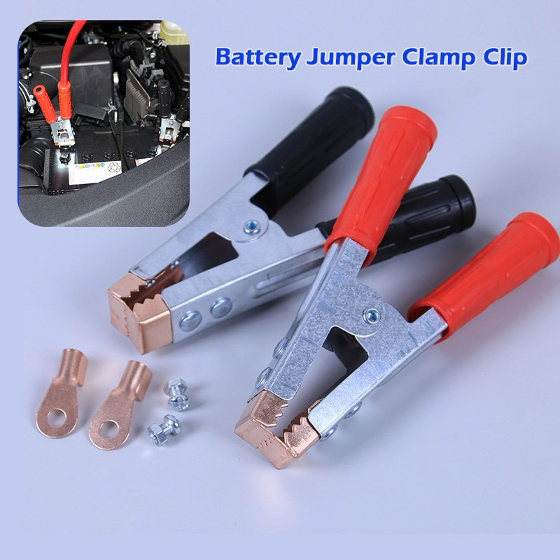1 Pair Battery Jumper Clamp Clip Car Vehicle Jumper Cable Alligator ...