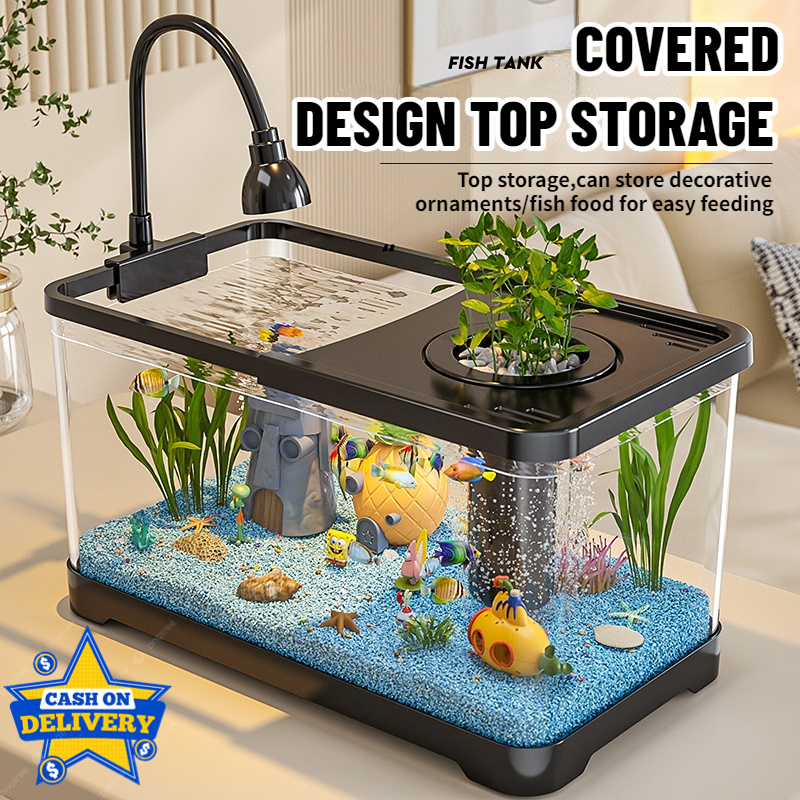 🇲🇾Ready Stock💥360 ° panoramic 4K HD fish tank environmental design home ...